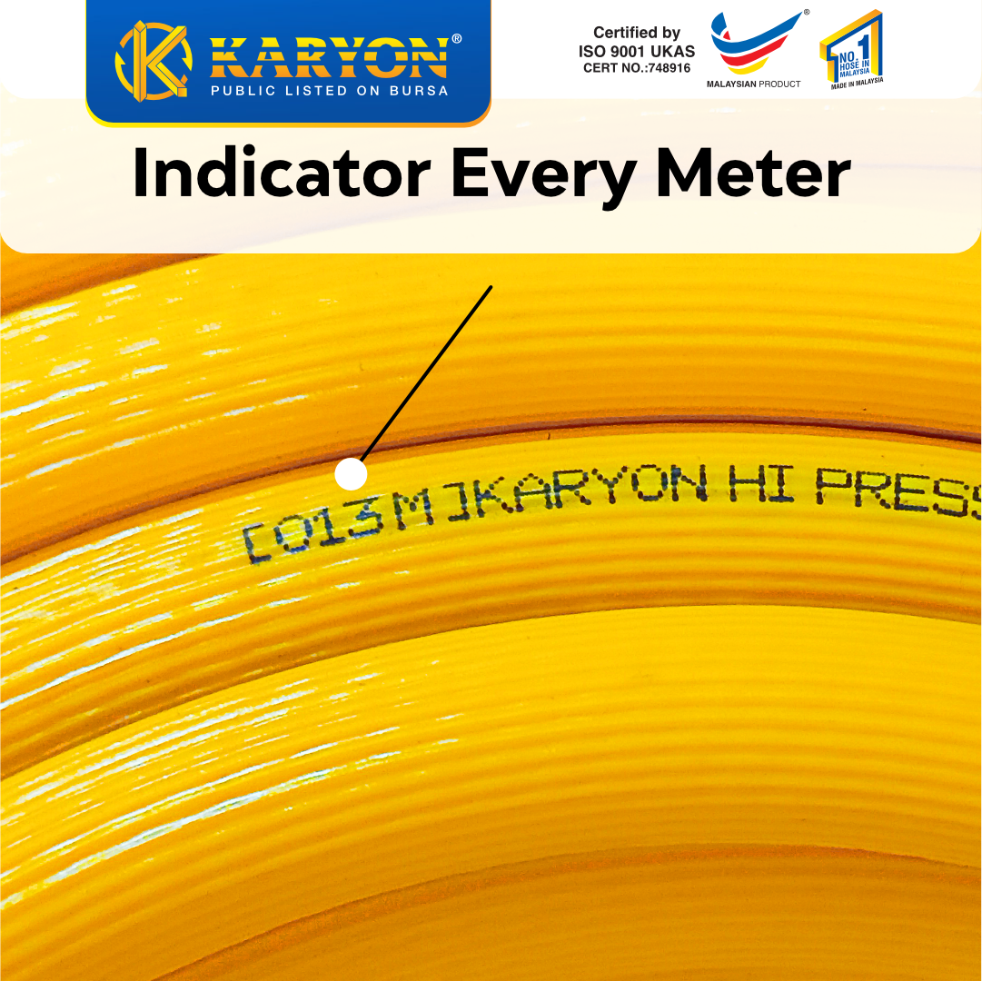 Karyon® 8.5MM High Pressure Air Compressor Spray Hose (40Bar/600 psi/5M ...