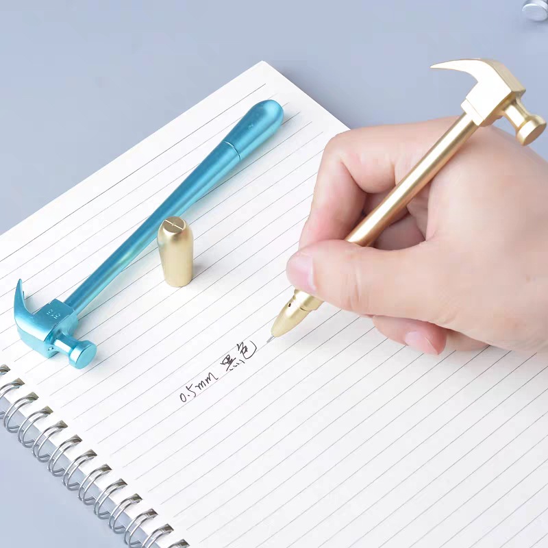 GL Hammer Shaped Gel Pen Black Ink Liquid Pens 0.5mm Creative Gift ...