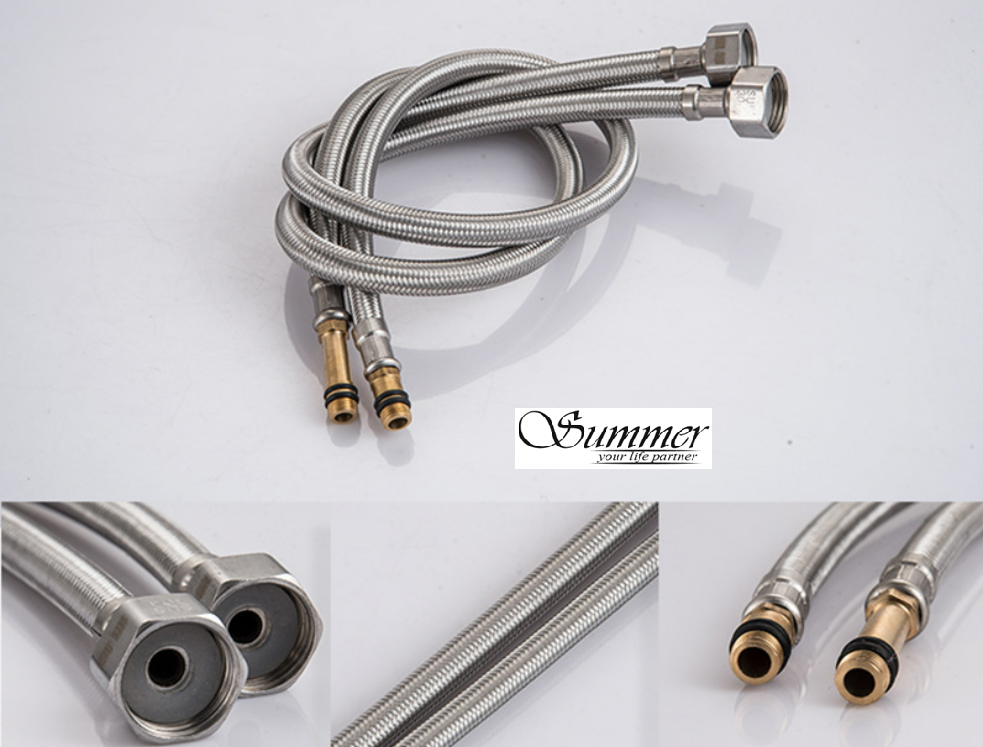 Brass Connector Anti Burst Stainless Steel SUS304 Braided Hose PVC Hose Pipe Hos Bilik Air Hot ...