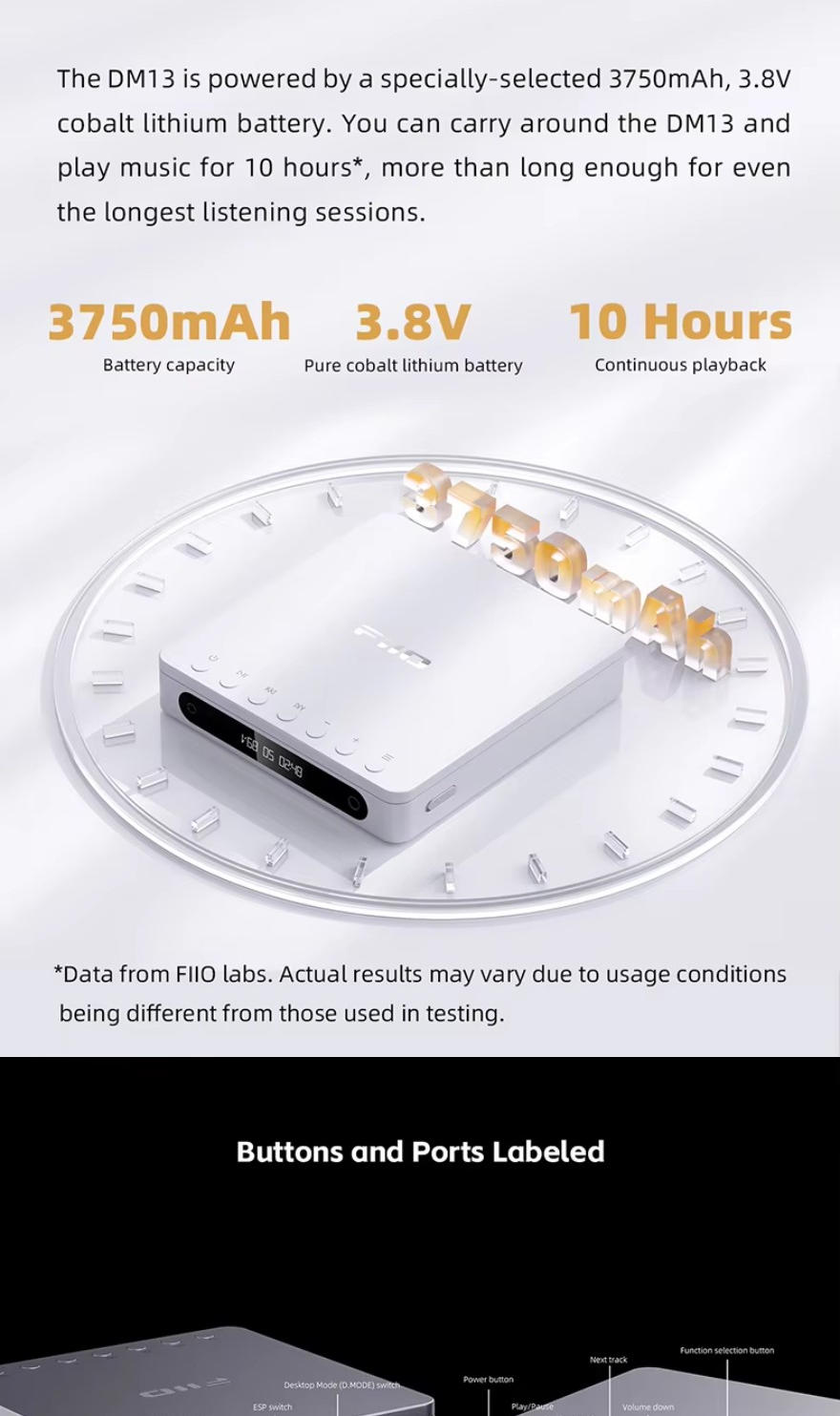 FiiO DM13 BT, CD Player: Dual CS43198 DAC Bluetooth aptX HD Balanced ...