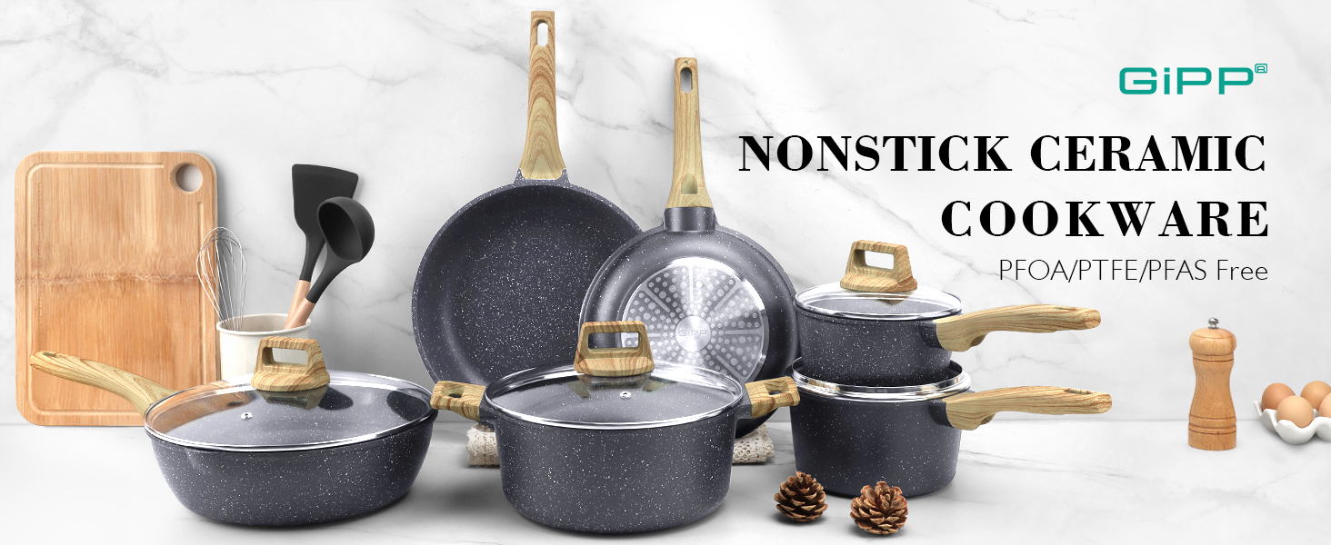 GIPP® Non-Stick Deep Fry Pan With Lid PFOA Free (24/28cm) | Shopee Malaysia