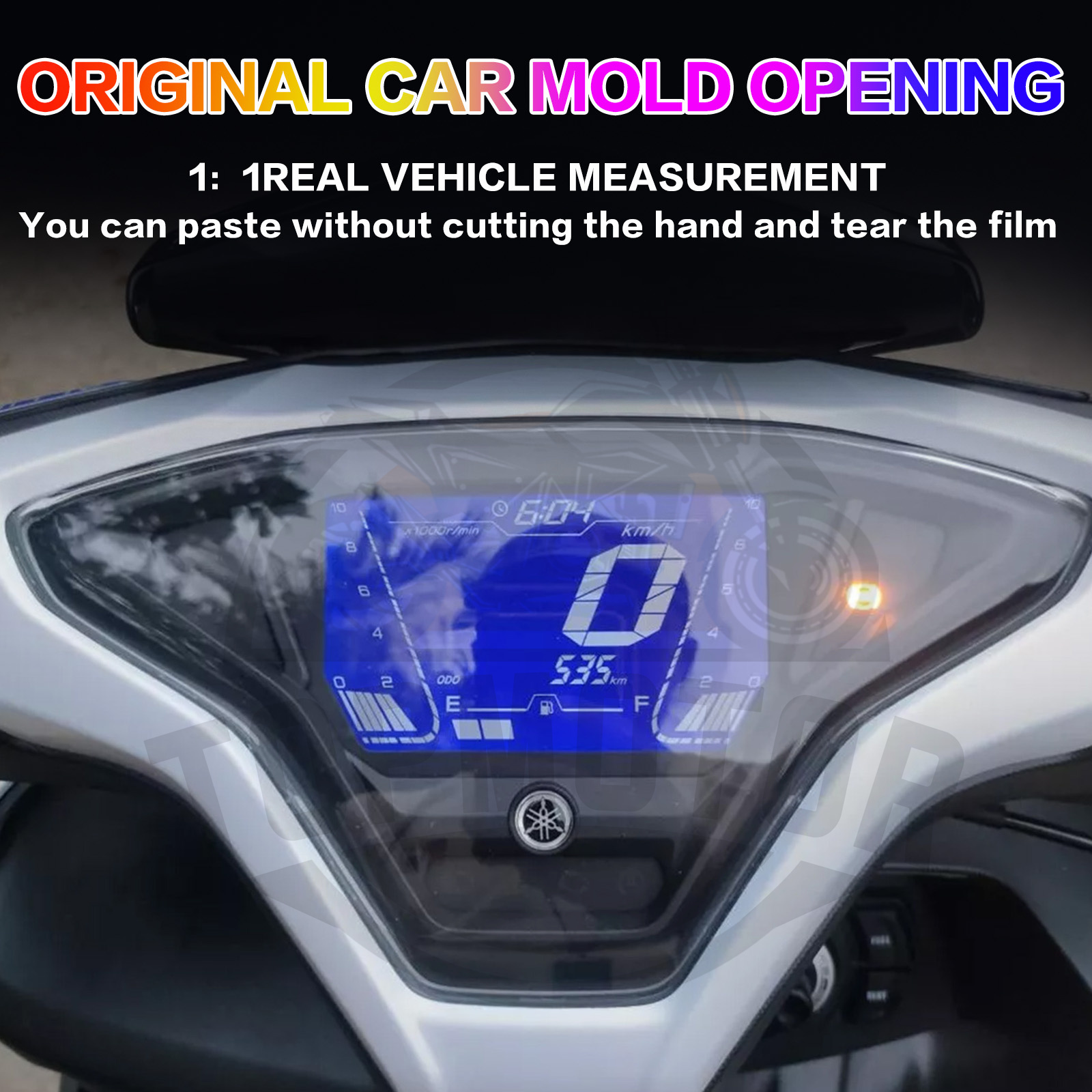 Yamaha Tinted Meter NVX155 V2 V3 Tinted Sticker Black Smoke Clear ...