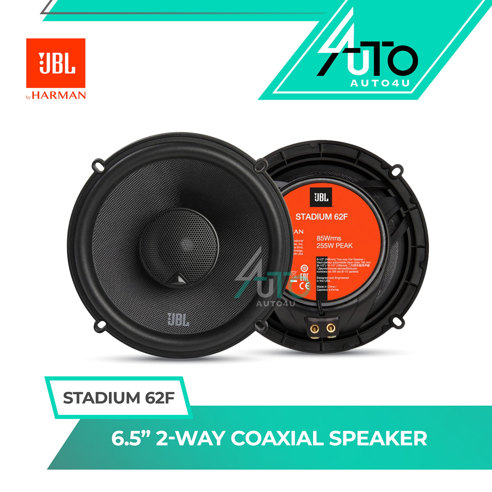 JBL Stadium Plug and Play Car Speaker Combo Set Stadium 62CF Stadium ...