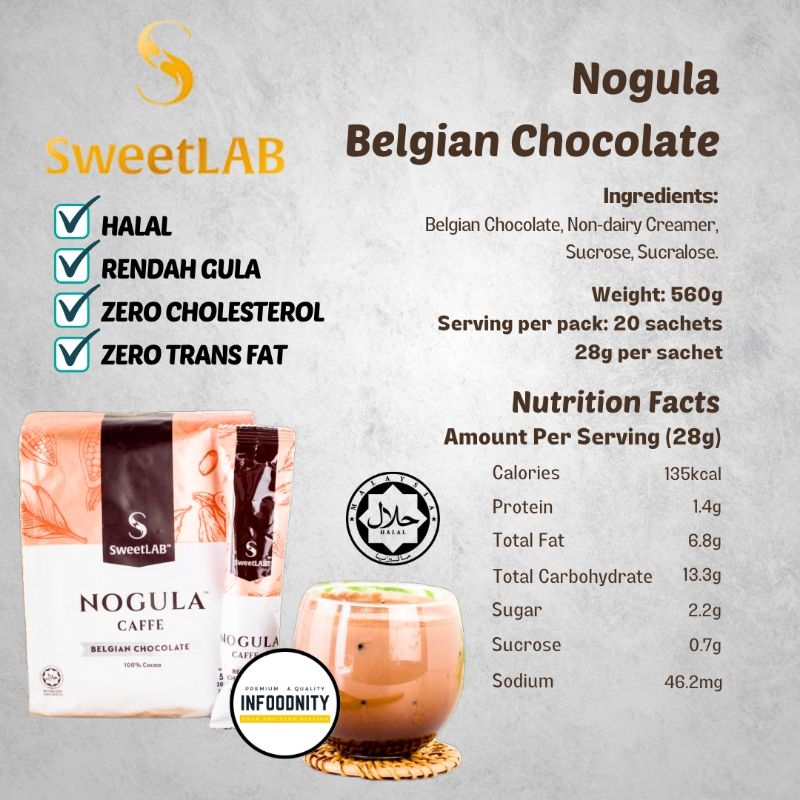 [COMBO] SWEETLAB NOGULA CAFFE Arabica Coffee Low Sugar Kopi Rendah Gula ...