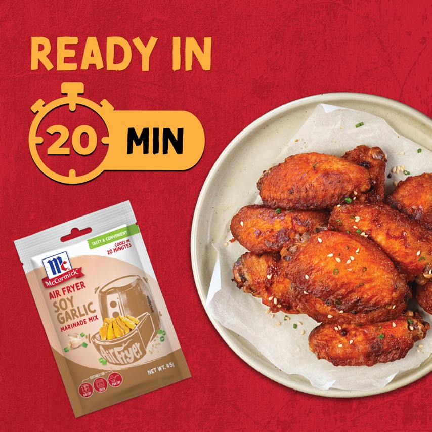 McCormick Air Fryer Marinade Mix 45g - Spicy Korean/Soy Garlic | Shopee Malaysia