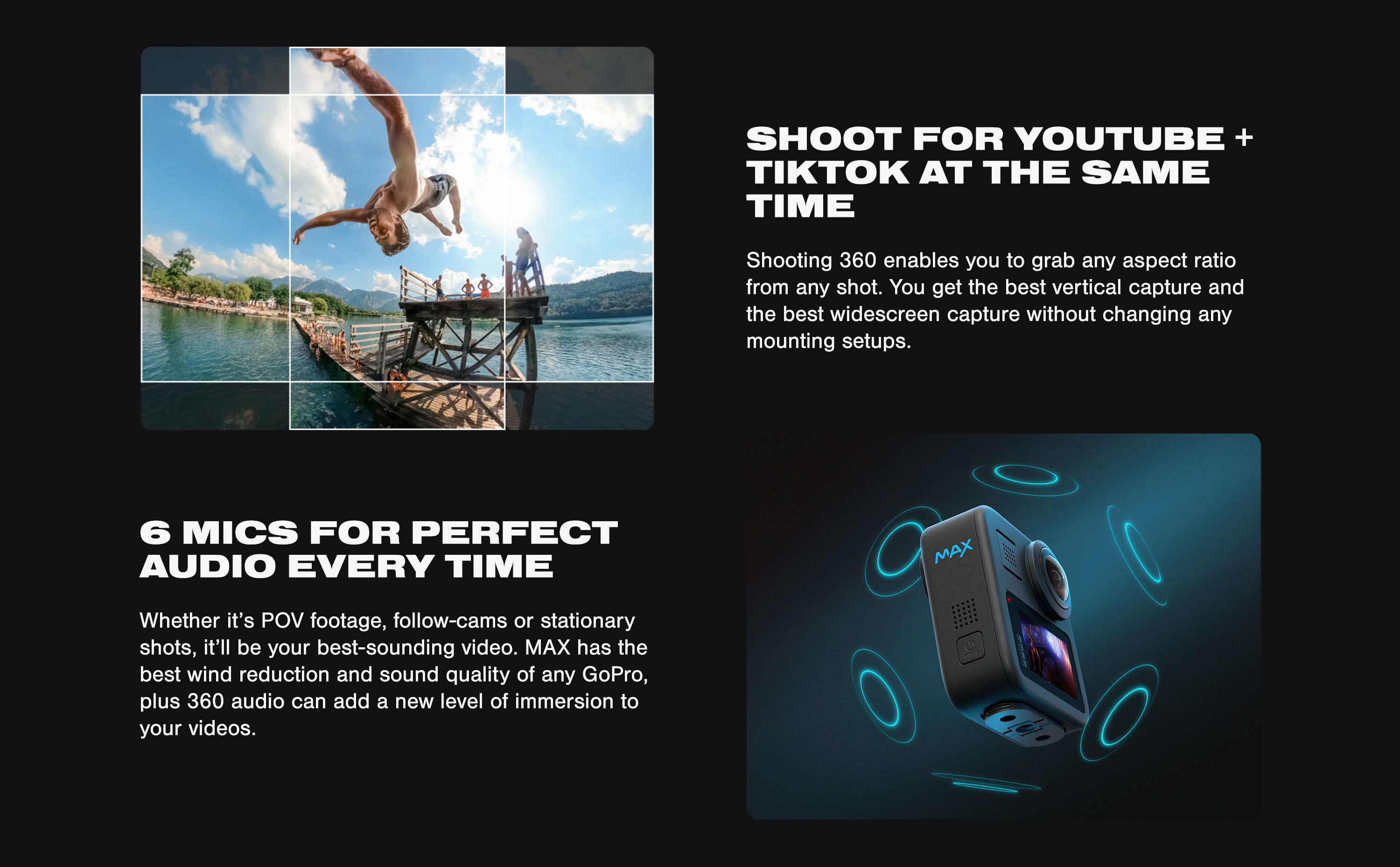 GoPro Max 360 Camera (360 Video Photo/5.6k/KeyFrames/Waterproof ...