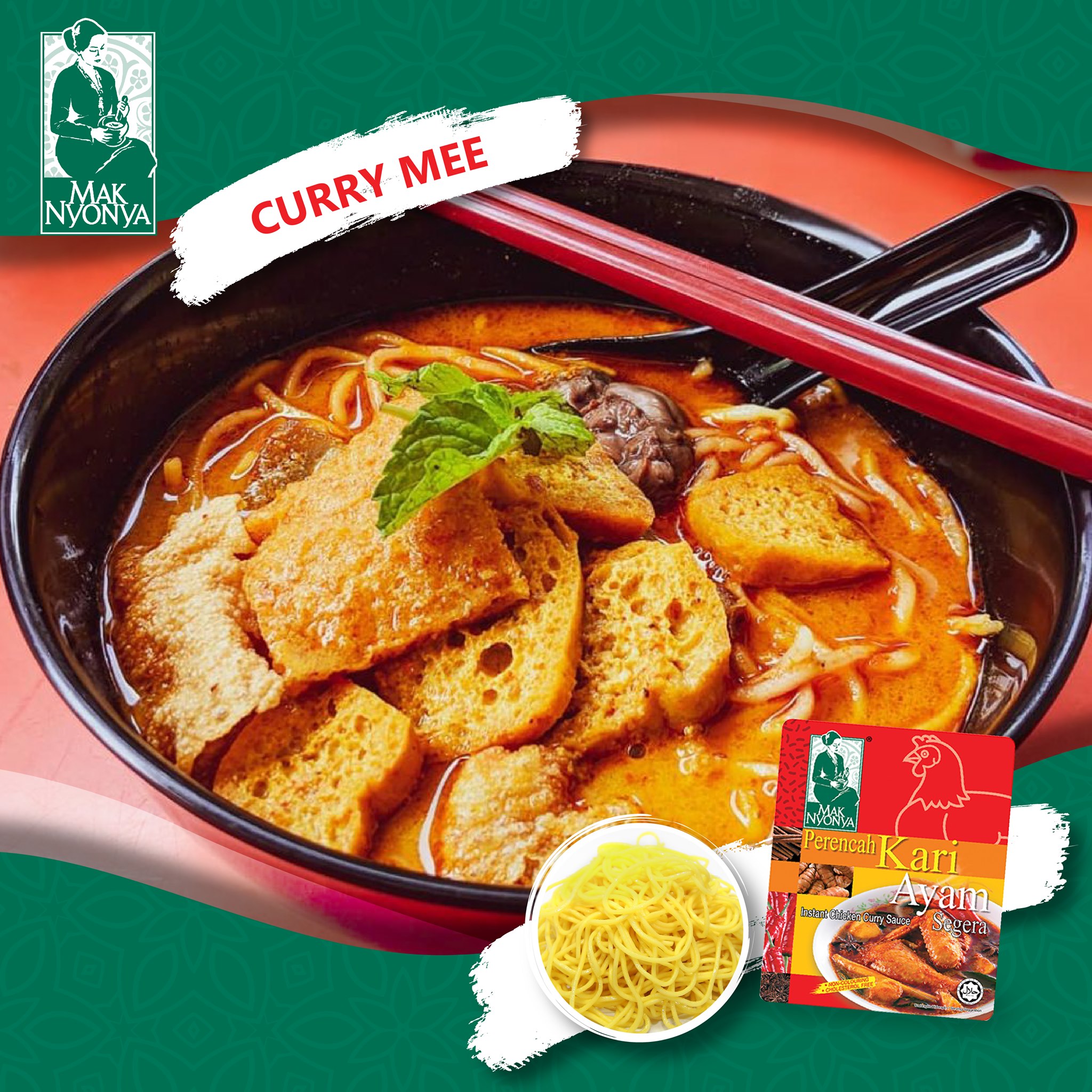 Mak Nyonya Instant Chicken Curry Paste 200g / Perencah Kari Ayam ...