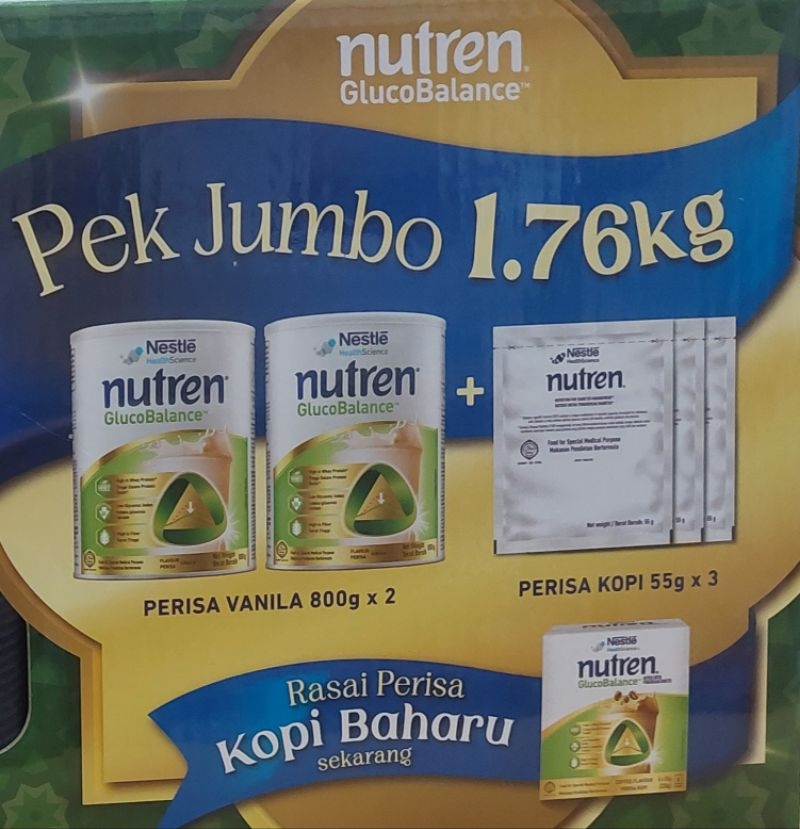 NUTREN GlucoBalance (DIABETIC) 800G/tin VANILA Exp 12／2026 | Shopee ...