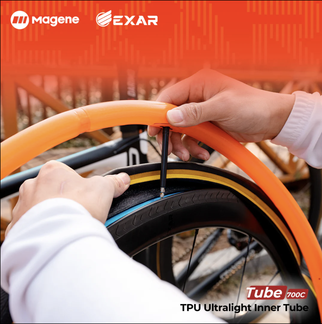 Magene EXAR Tube 700c Ultralight TPU Inner Tube Road Bikes | Shopee ...