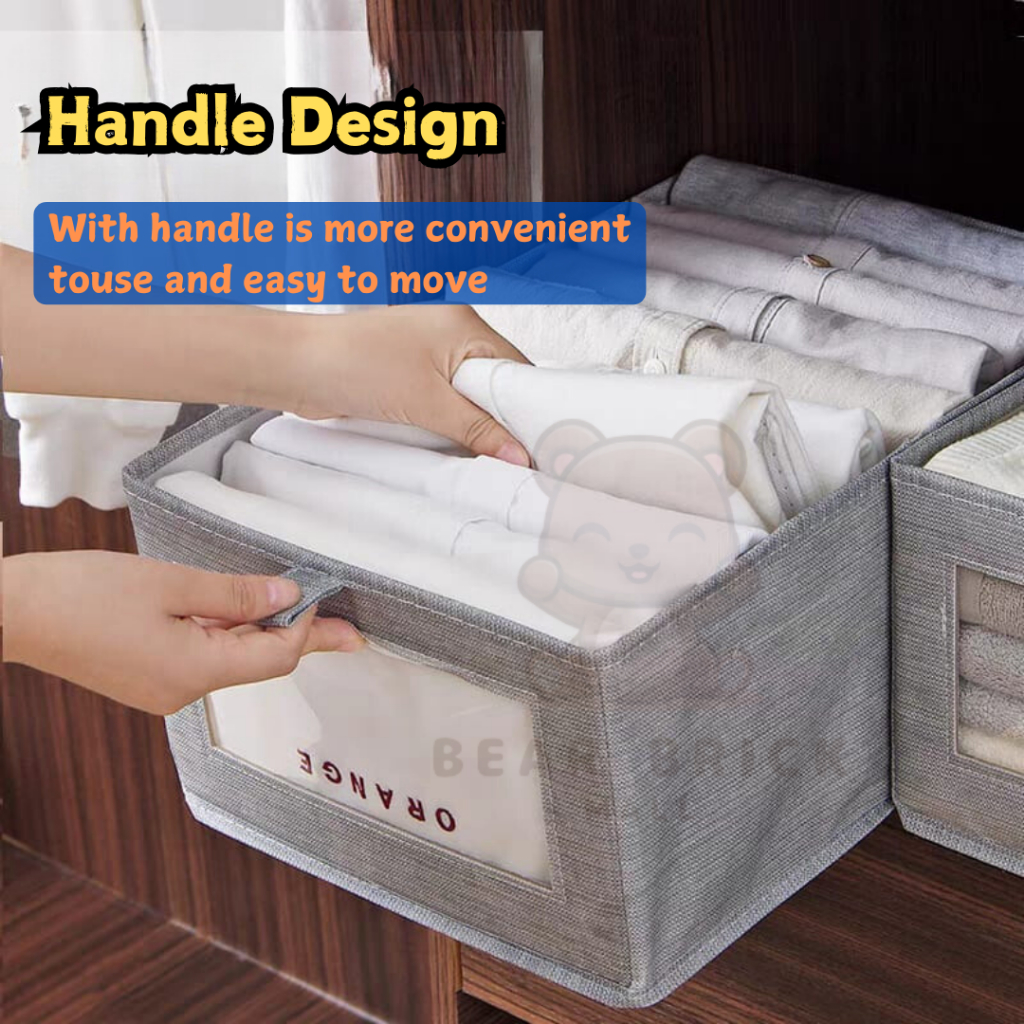 Foldable Clothes Organiser Cloth Storage Box Clothes Organizer Wardrobe ...