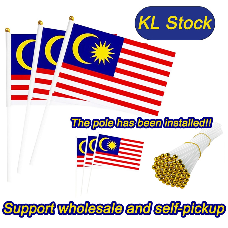 Wholesale 14*21cm Malaysia Flag Malaysia Hand Flag For National Day ...