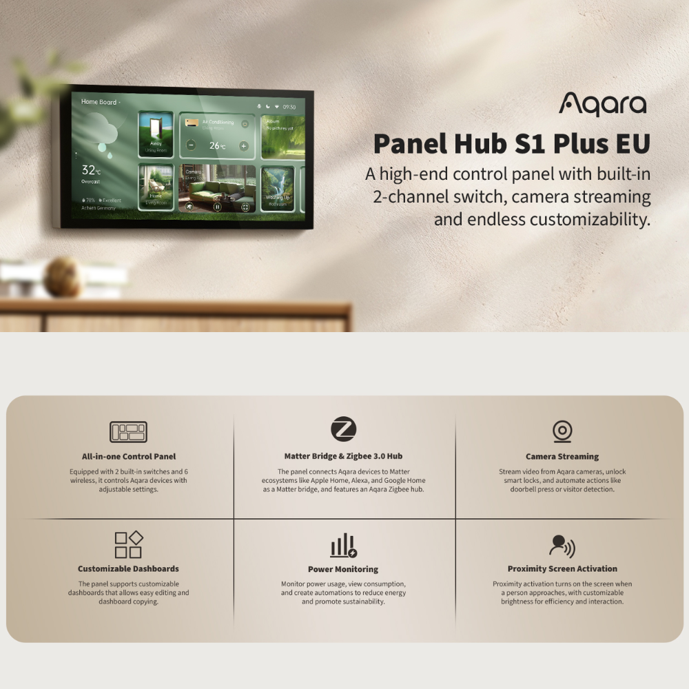 Aqara Touchable Panel Hub S1 Plus | Shopee Malaysia