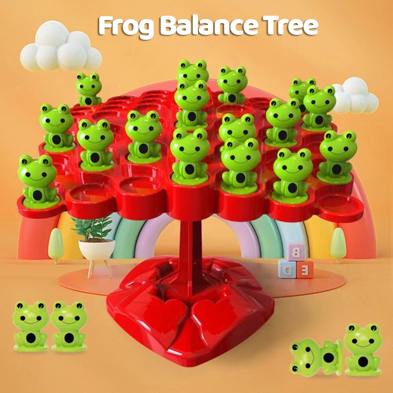 Board Games for Kids Frog Stackable Balance Tree Toy Puzzle Toys ...