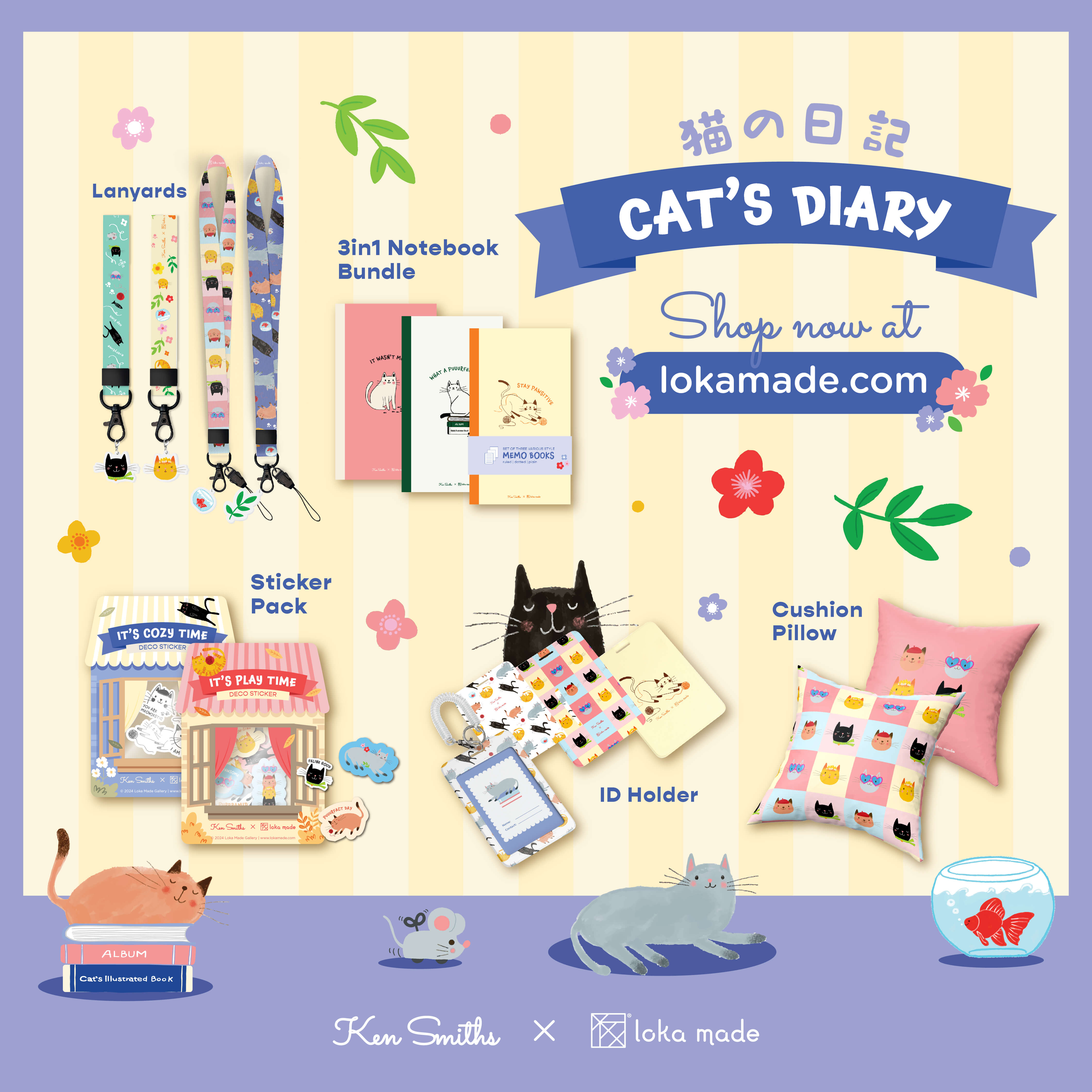 Loka Made Ken Smiths x Loka Made ID Tag Holder Polyester | Shopee Malaysia