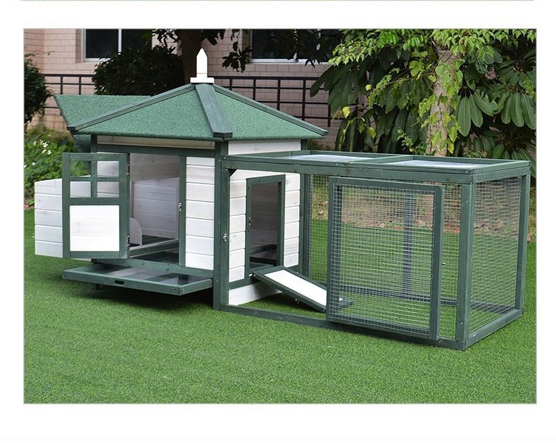 Large Solid Wood Waterproof Rabbit Cage Bunny Pigeon Outdoor Chicken ...