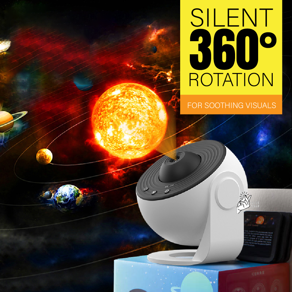 Galaxy Projector Light Lampu Led Bilik Tidur Aesthetic Galaxy Projector ...