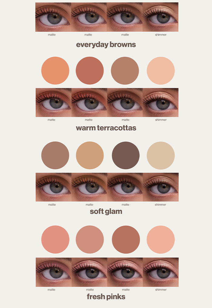 Sunnies Face Healthy Touch Eyeshadow Palette [Curated Eyeshadow Quad ...