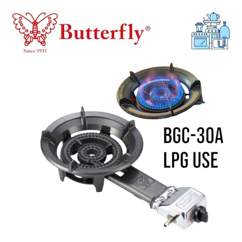 Butterfly Gas Stove BGC-30A | 3 Burner | Stainless Steel | Fast Cooking ...
