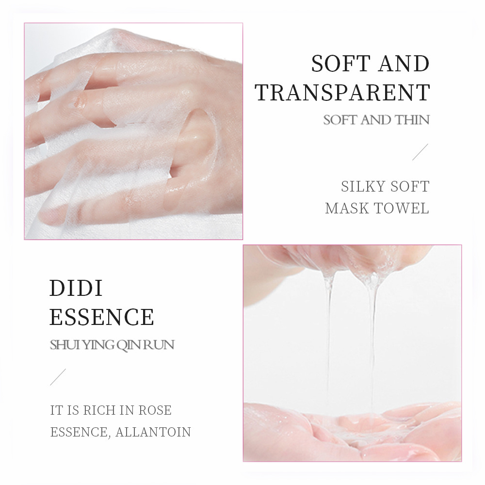 ROREC SADOER 100PCS Fruit Plant Mask Series Natural Moisturizing Hydrating Brightening Facial ...