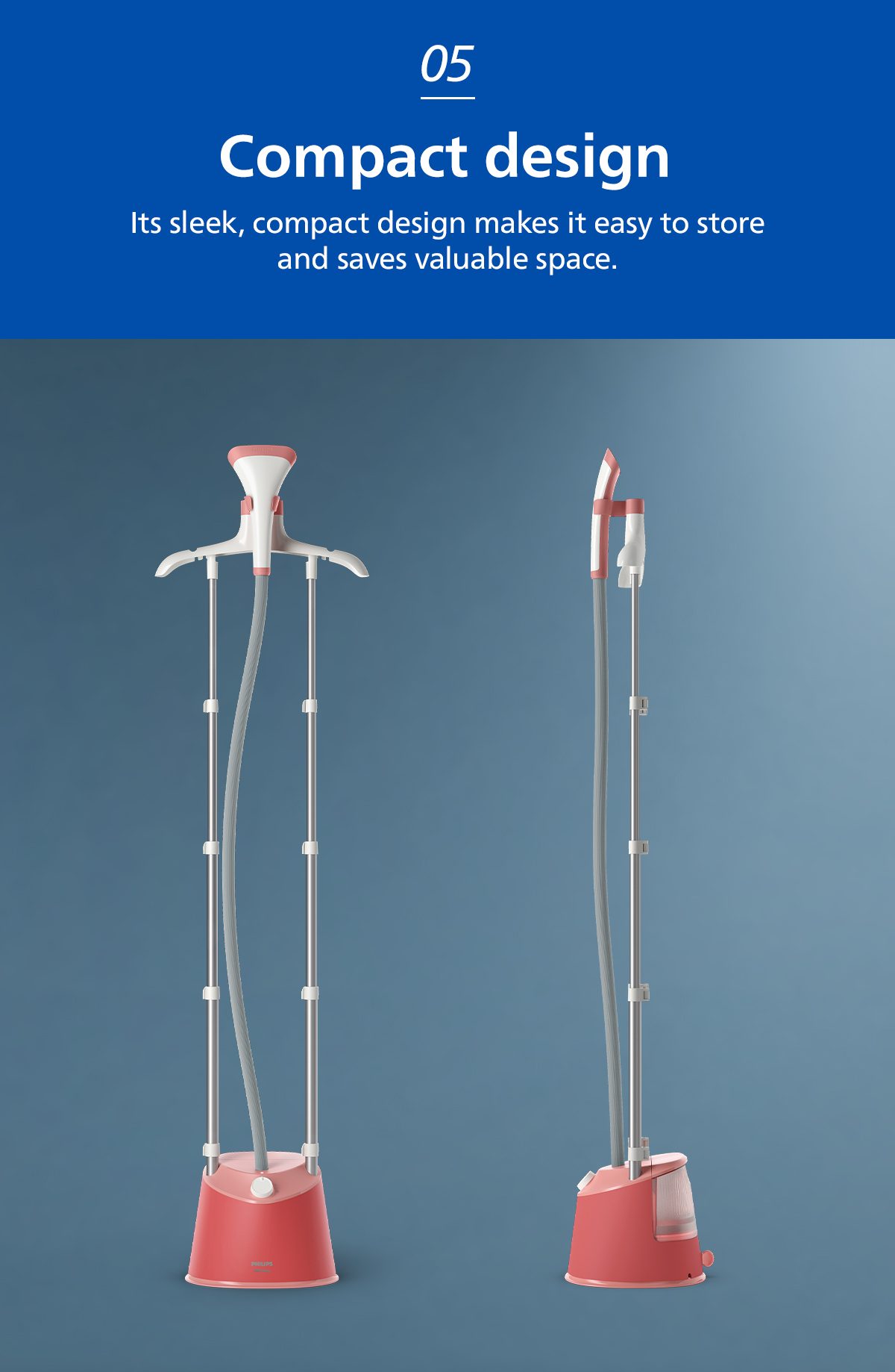 [NEW ONLINE EXCLUSIVE] PHILIPS Stand Steamer 1000 Series STE1020/40 ...