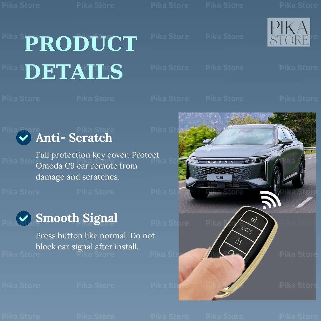 JAECOO Omoda C9 Key Cover Car Key Case Holder Carbon Casing Kunci ...
