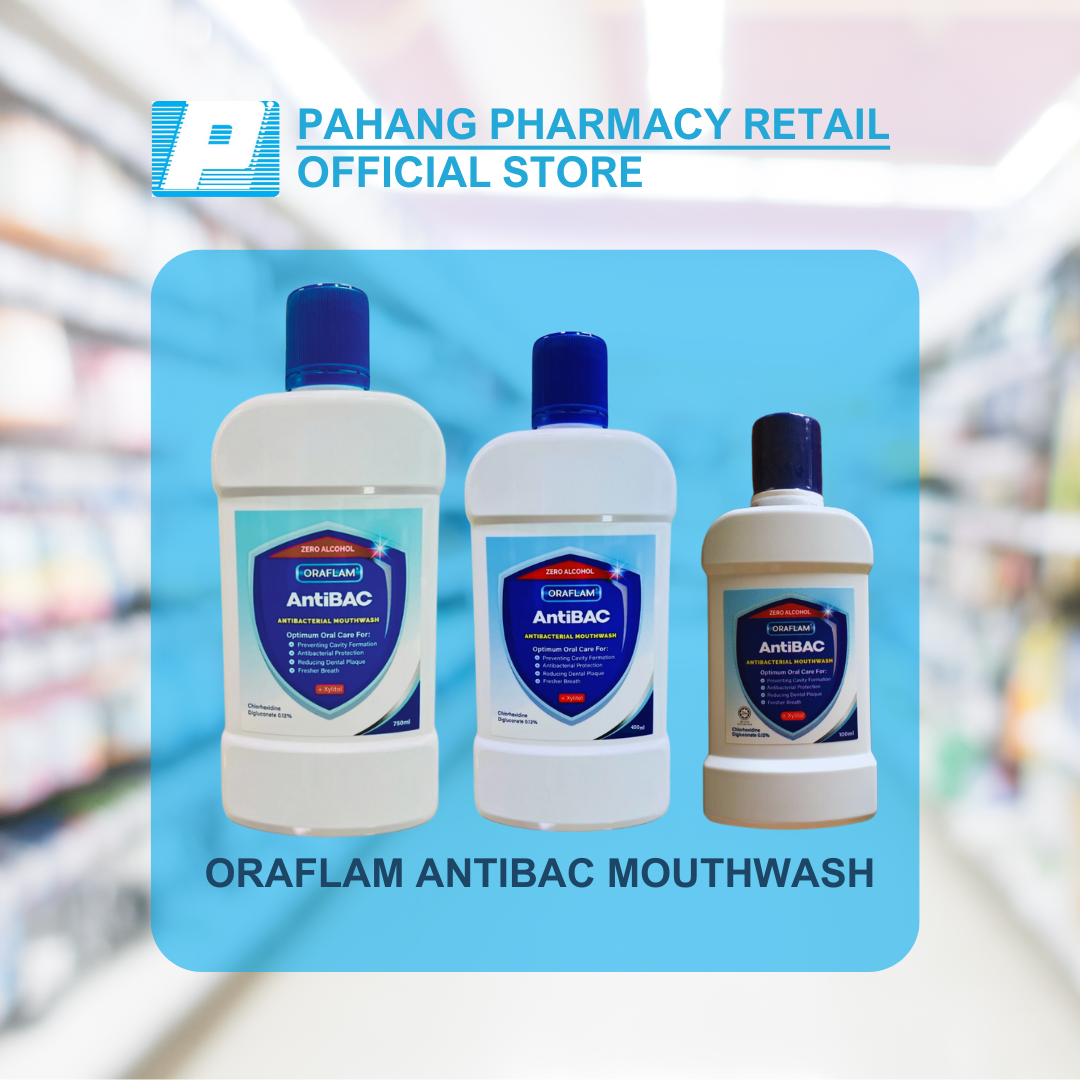ORAFLAM Antibacterial Mouthwash | Shopee Malaysia