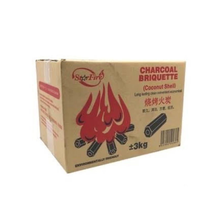 LOCAL 3kg± Charcoal / Arang Bakau / Mangrove Wood Charcoal / ️ Green charcoal / ARANG KAYU / BBQ ...