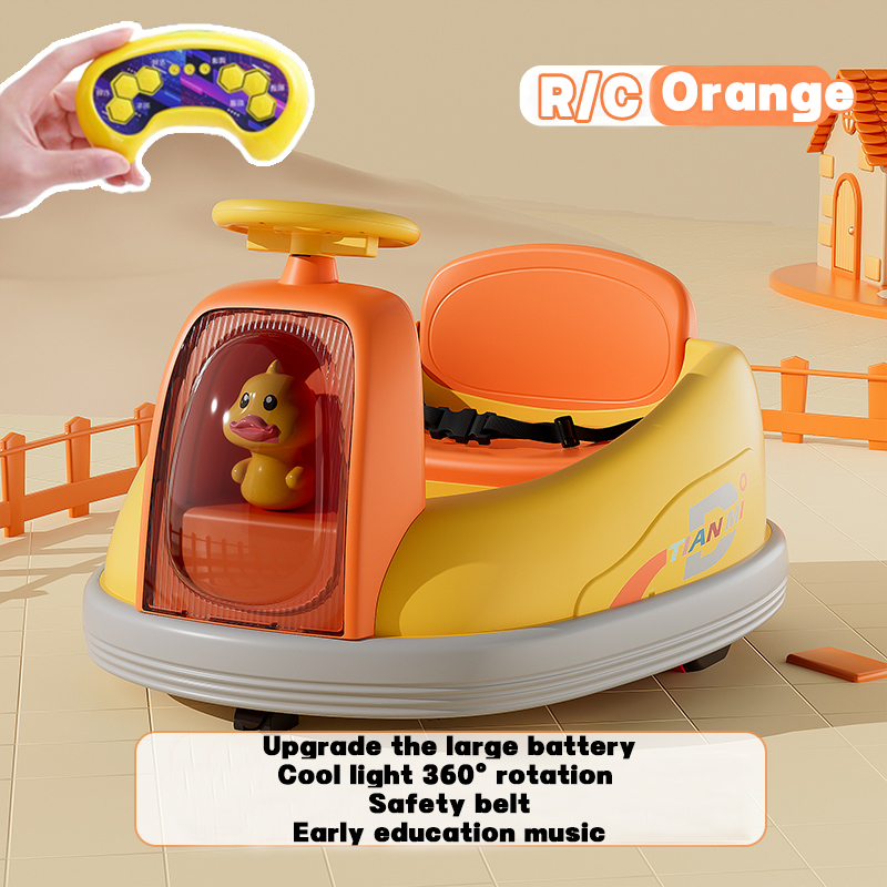 Kereta mainan elektrik 2 Seat Baby toy Light music dodgem Gift 360 ...