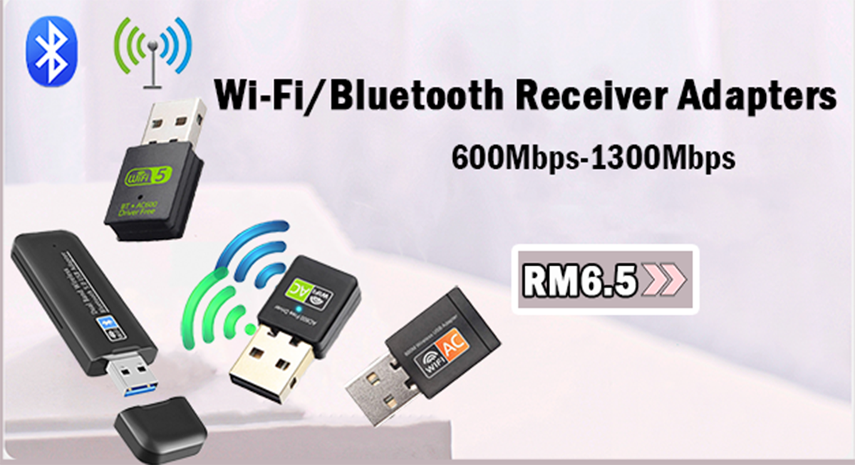 🔥High Speed Wifi Adapter 600Mbps Dual Band 5G+2.4Ghz Wireless USB ...