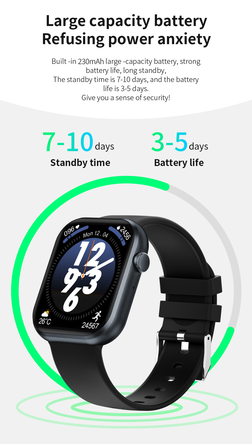 Huafit ＆ Aolon Foom Lite Smart Watch Waterproof Women Health Monitoring ...