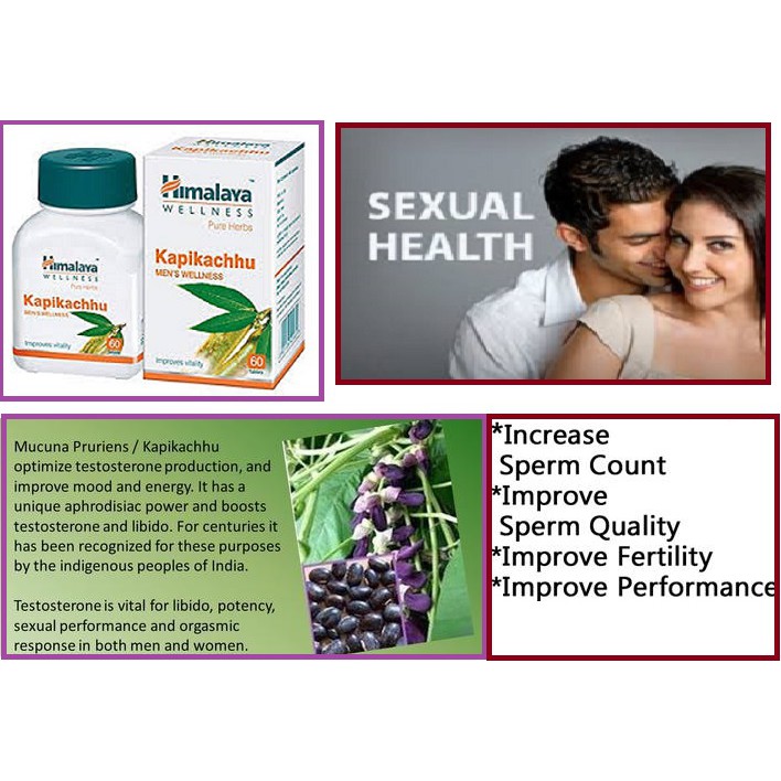 [ JUL 2027 ] HIMALAYA Speman 60 Tablets Capsules & Kapikachu 60 Tablets ...