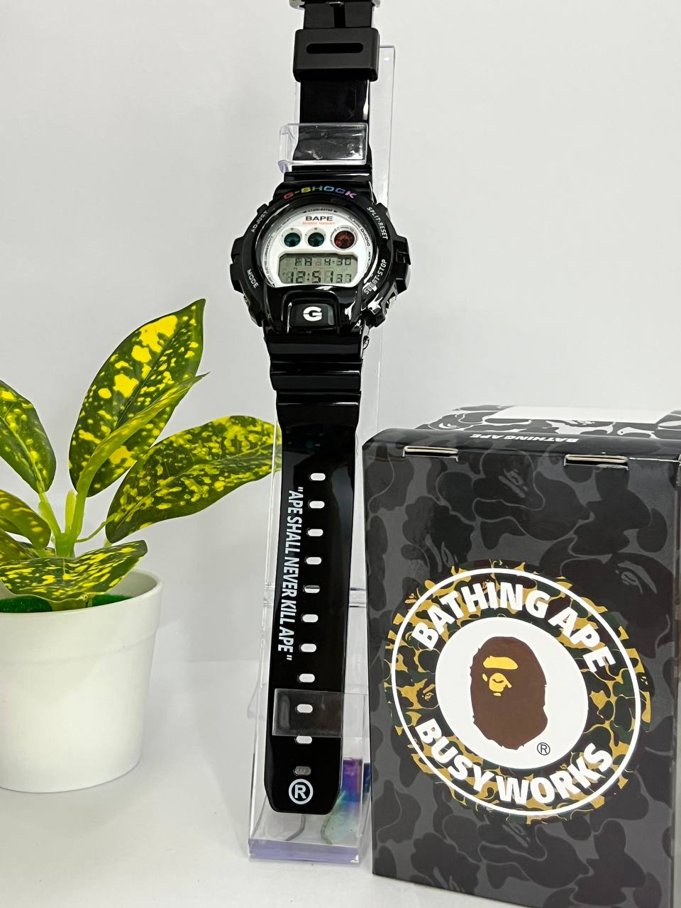 G SHOCK DW 6900 BAPE SERIES & SILVERCOIN (CUSTOM BOX) | Shopee Malaysia