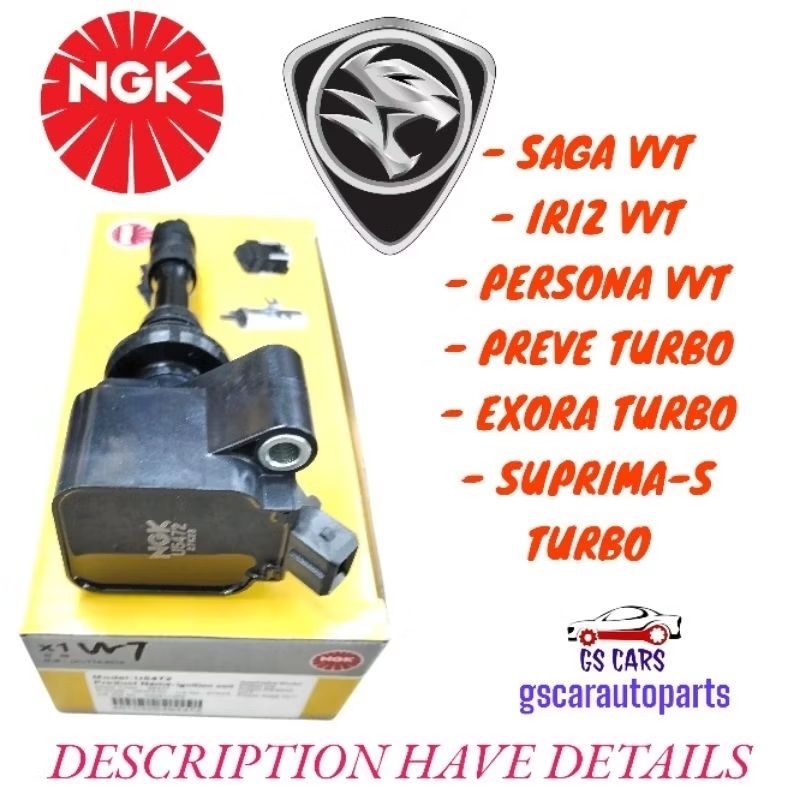Ngk original ignition plug coil proton iriz saga persona VVT/exora ...