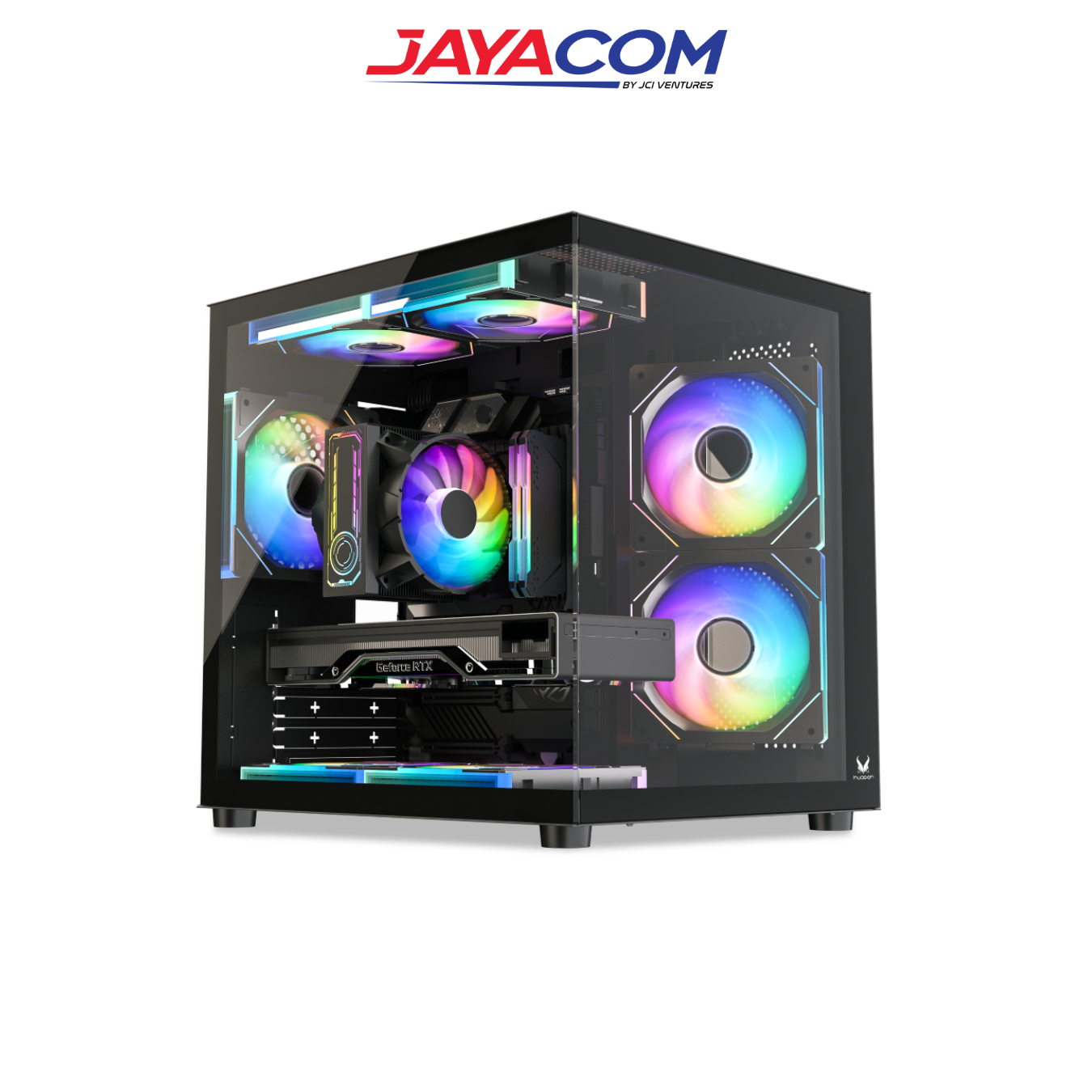 Invasion M-ATX C-8000 PC Casing Chassis – Black (Free 3x ARGB Fan) | Shopee Malaysia