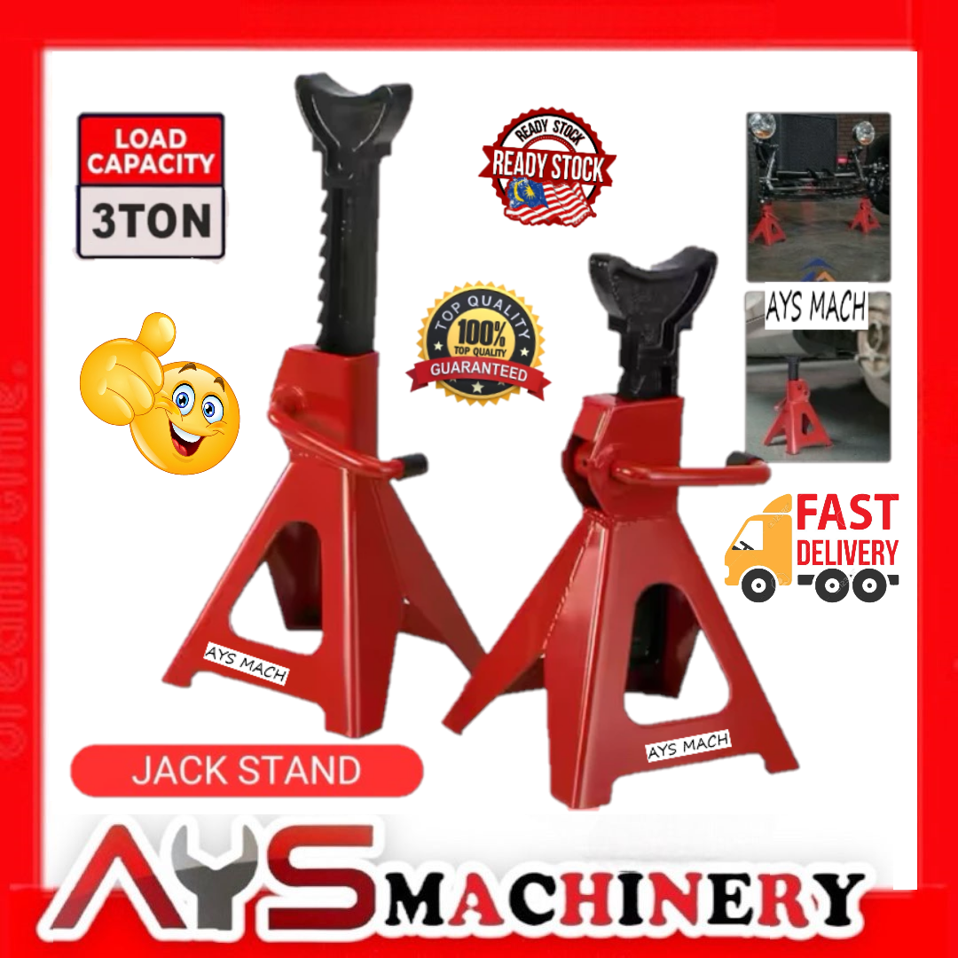Heavy Duty Double Safety Car Jack Stands 3 TON 6 TON Stand Jack Garage ...
