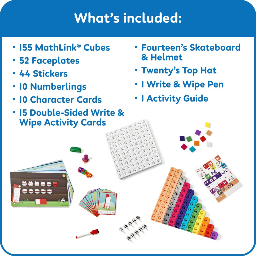 Learning Resources MathLink Cubes Numberblocks 11-20 Activity Set by ...