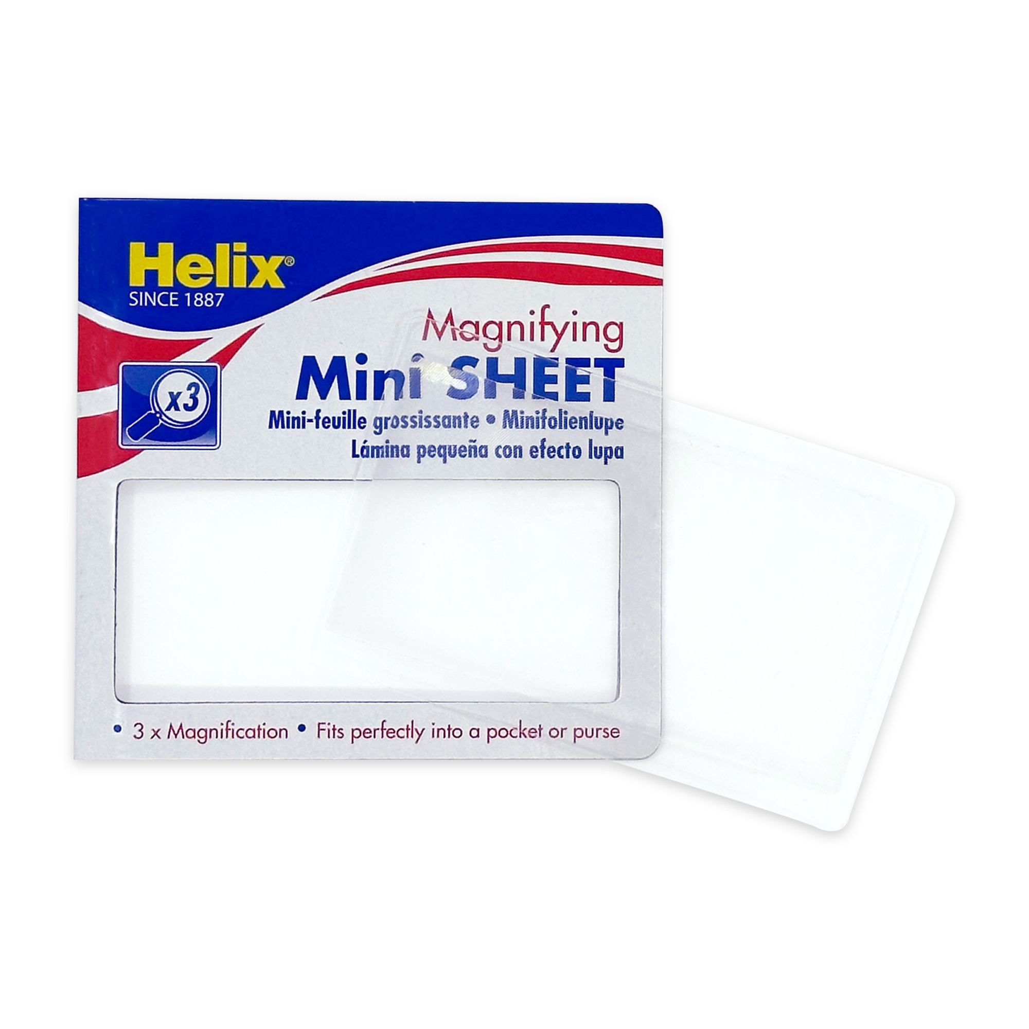 Helix Mini Magnifying Sheet | 3x Magnifier | Pocket-Sized | Lightweight ...