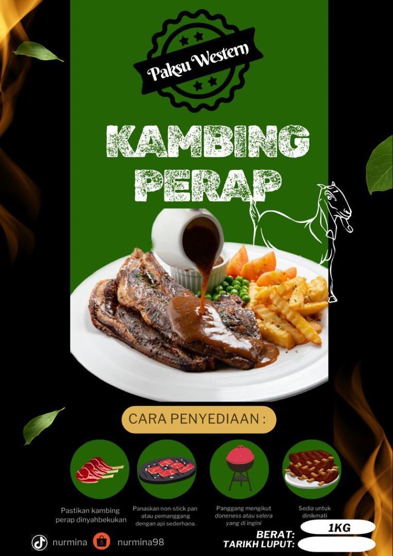 kambing perap paksu western 1kg ( HARGA OFFER ) | Shopee Malaysia