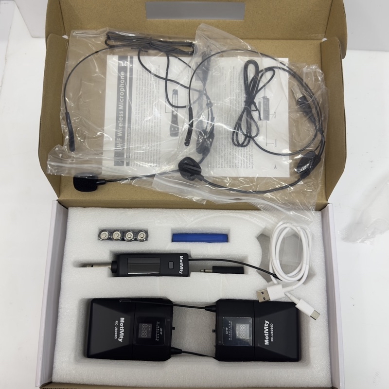 Motivity RC-8090 Professional Wireless mic UHF Headset & Clip Cordless ...
