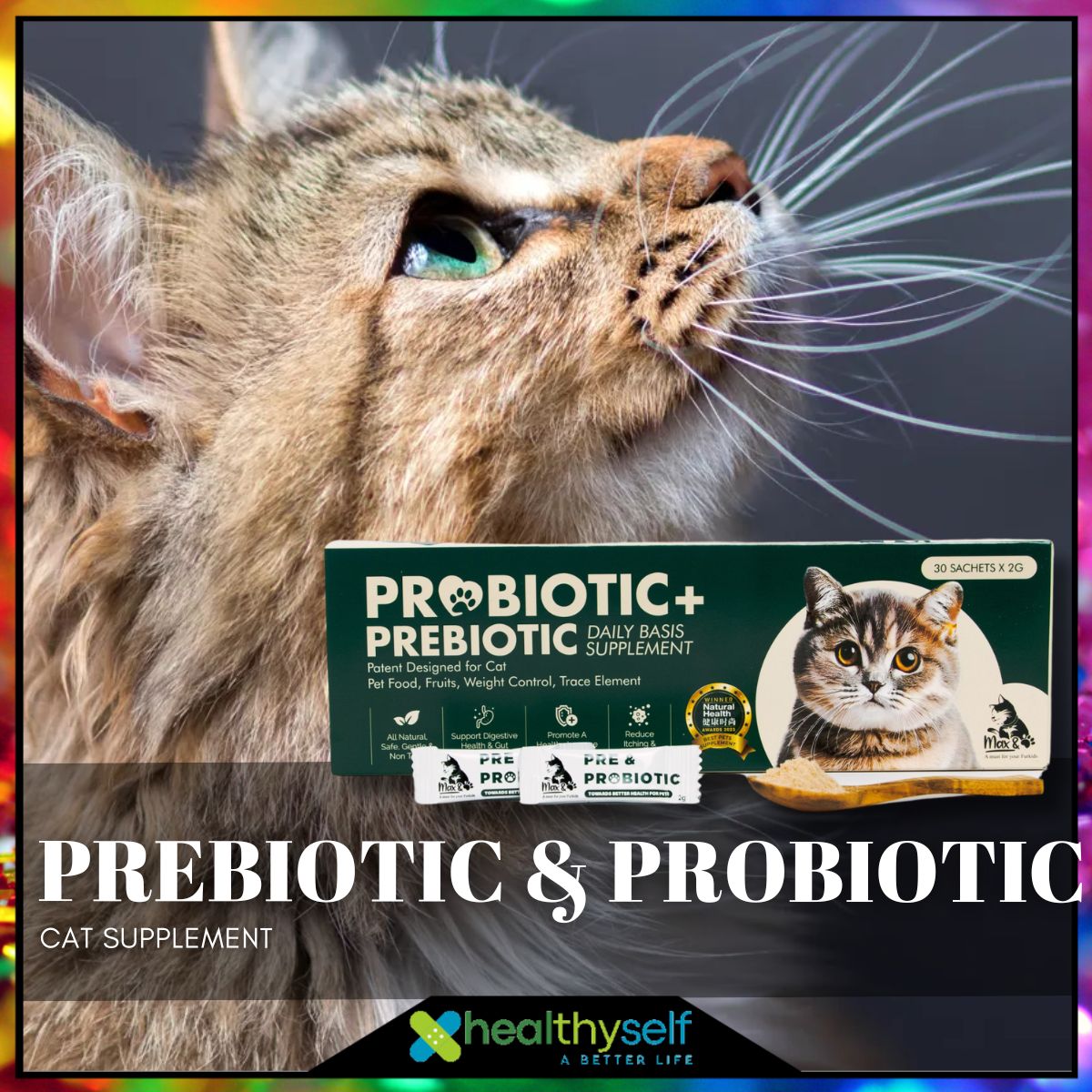 ORIGINAL MAX & PAW Pre and Probiotic Dog & Cat overall health skin rash ...