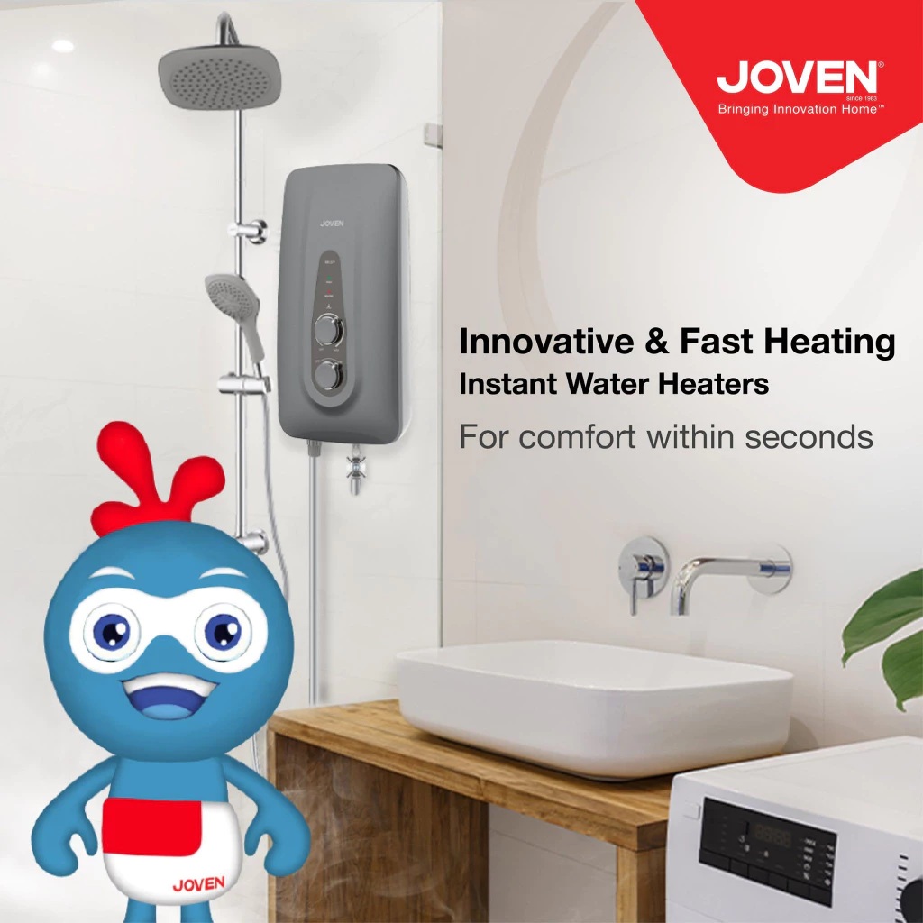 JOVEN SB11iP RS Instant Water Heater With Rain Shower (DC INVERTER PUMP) Shower Heater | Shopee ...