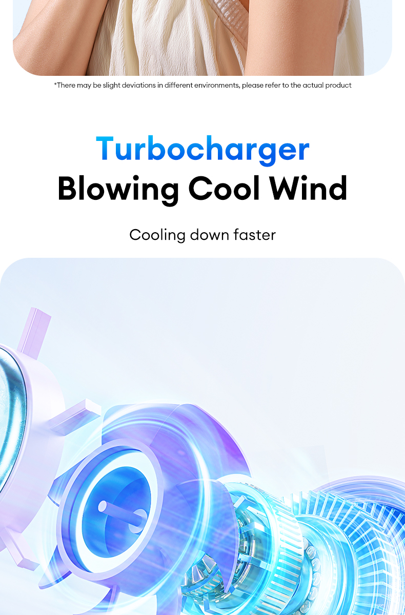 JAMAY Fan Portable Turbo Fan High Speed kipas mini 135° folding fan ...