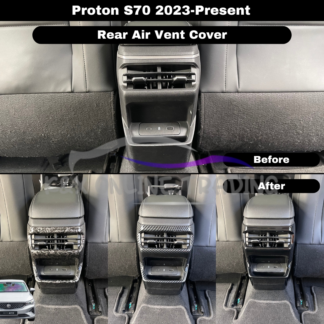 Proton S70(SS11) 2023-2025 Forged Carbon Trim&Glossy Black Rear Air ...