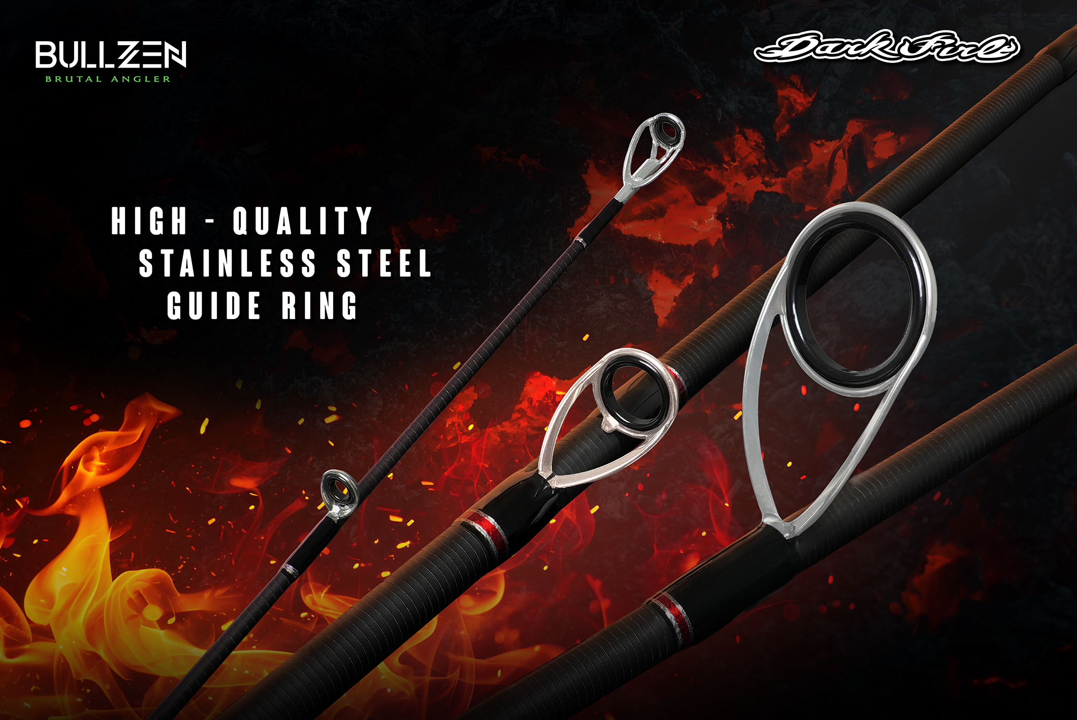 Bullzen Dark Fire Carbon Rod | Shopee Malaysia