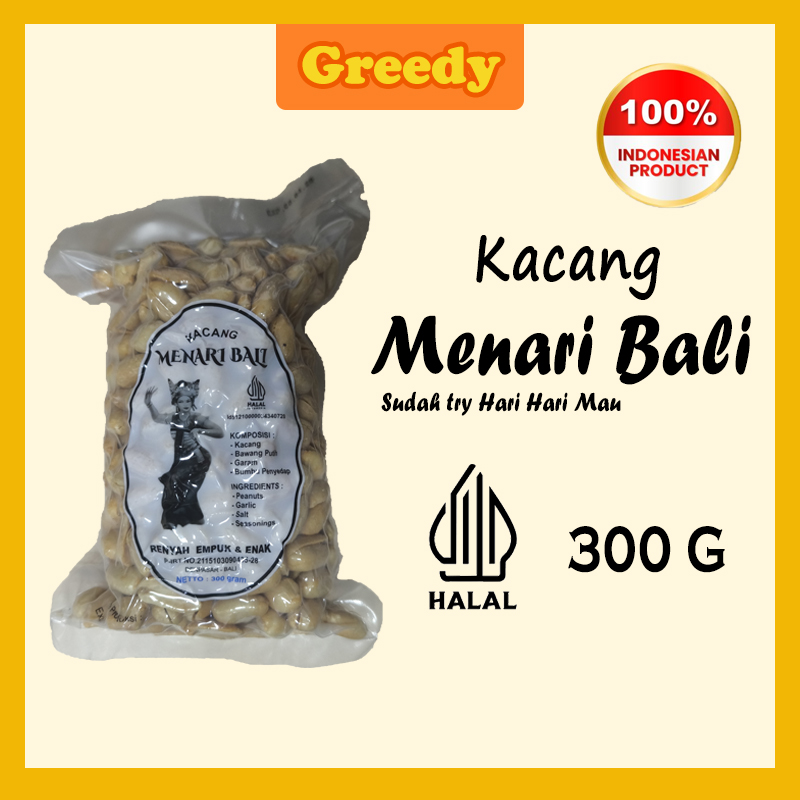 Kacang Menari Bali Indonesia 300G Garlic Flavor Origin Bali 巴厘蒜香花生 ...
