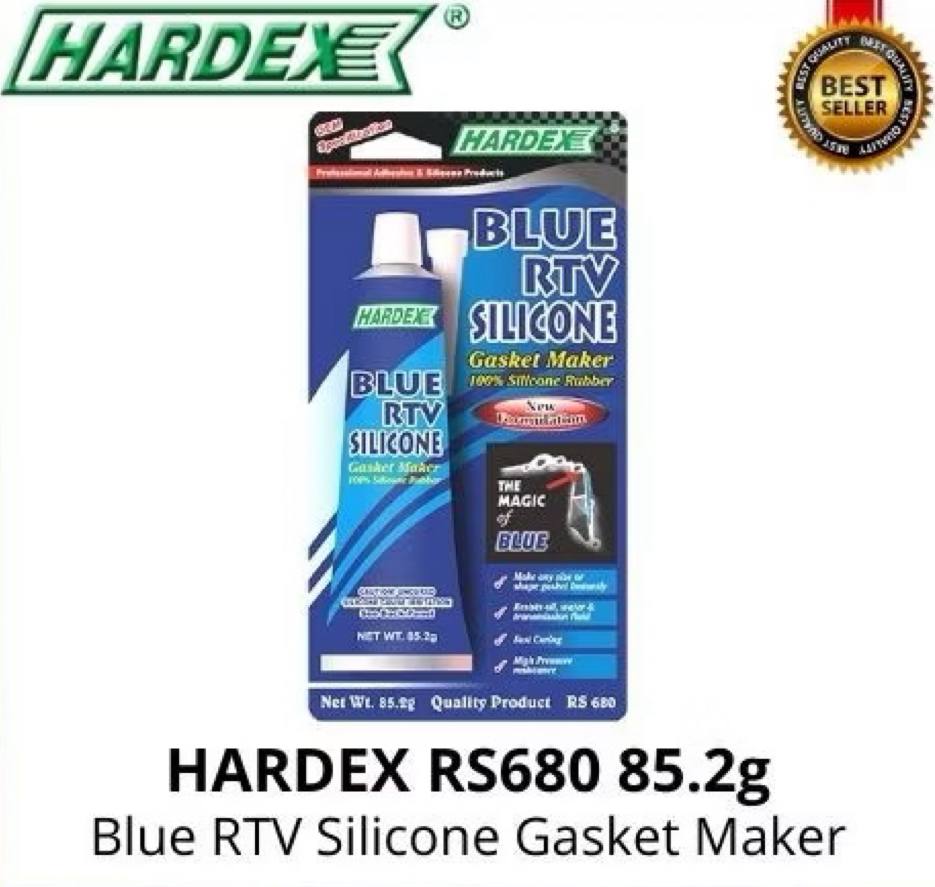 Hardex BLUE RTV SILICONE GASKET MAKER RS 680 / Gum Engine Gasket (-65F ...