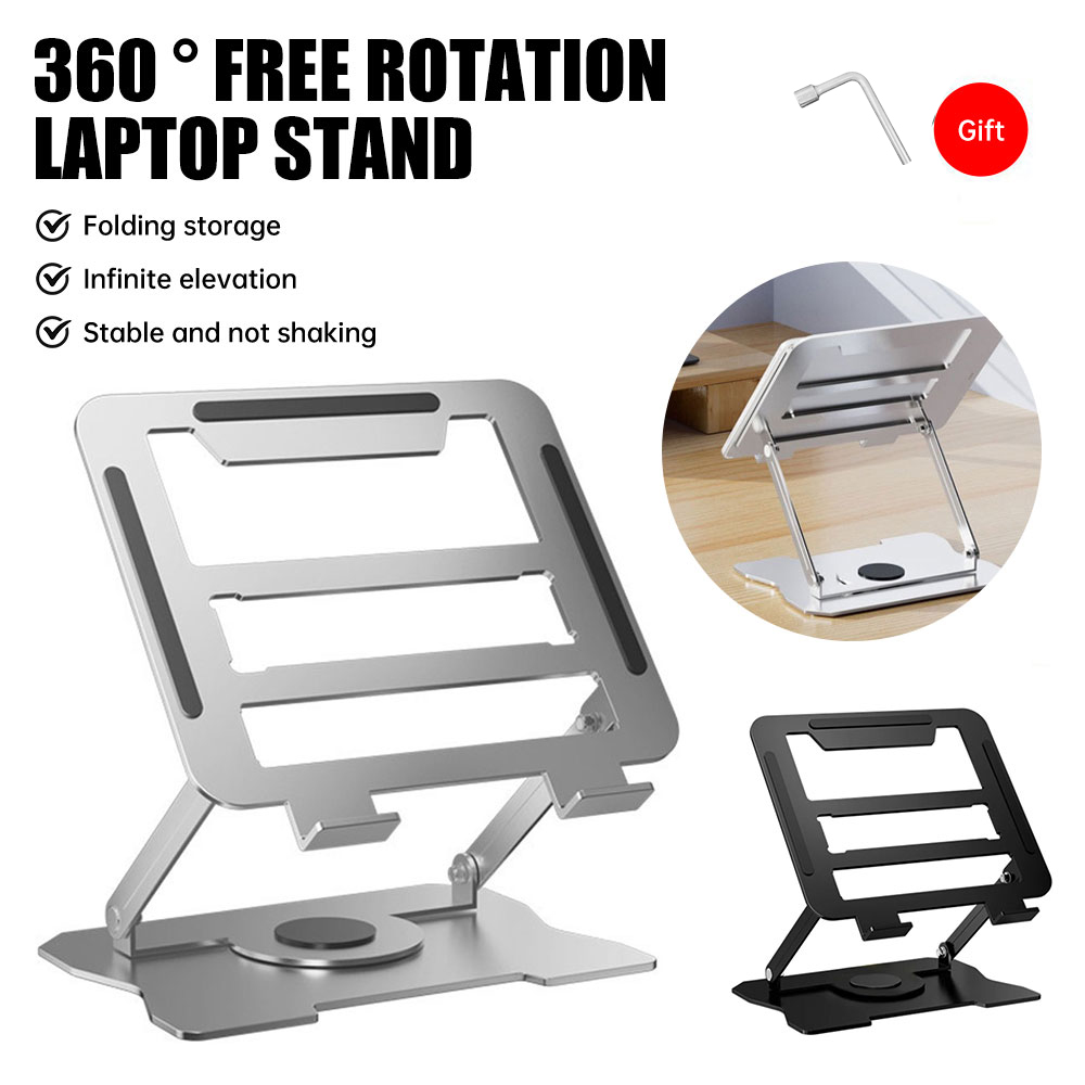 Upgraded 360° Rotating Laptop Stand Foldable Laptop Stand 360°Rotating ...