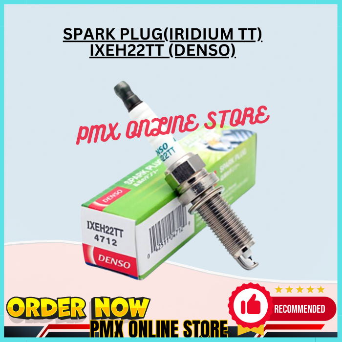 DENSO SPARK PLUG IRIDIUM TT (IXEH22TT) (4PCS)For Proton Perodua Nissan ...
