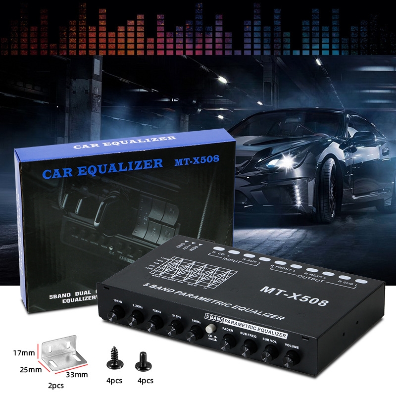 Car EQ 5-Band 7-Band Parametric Equalizer Car Pre-Amp Audio Tuning with ...