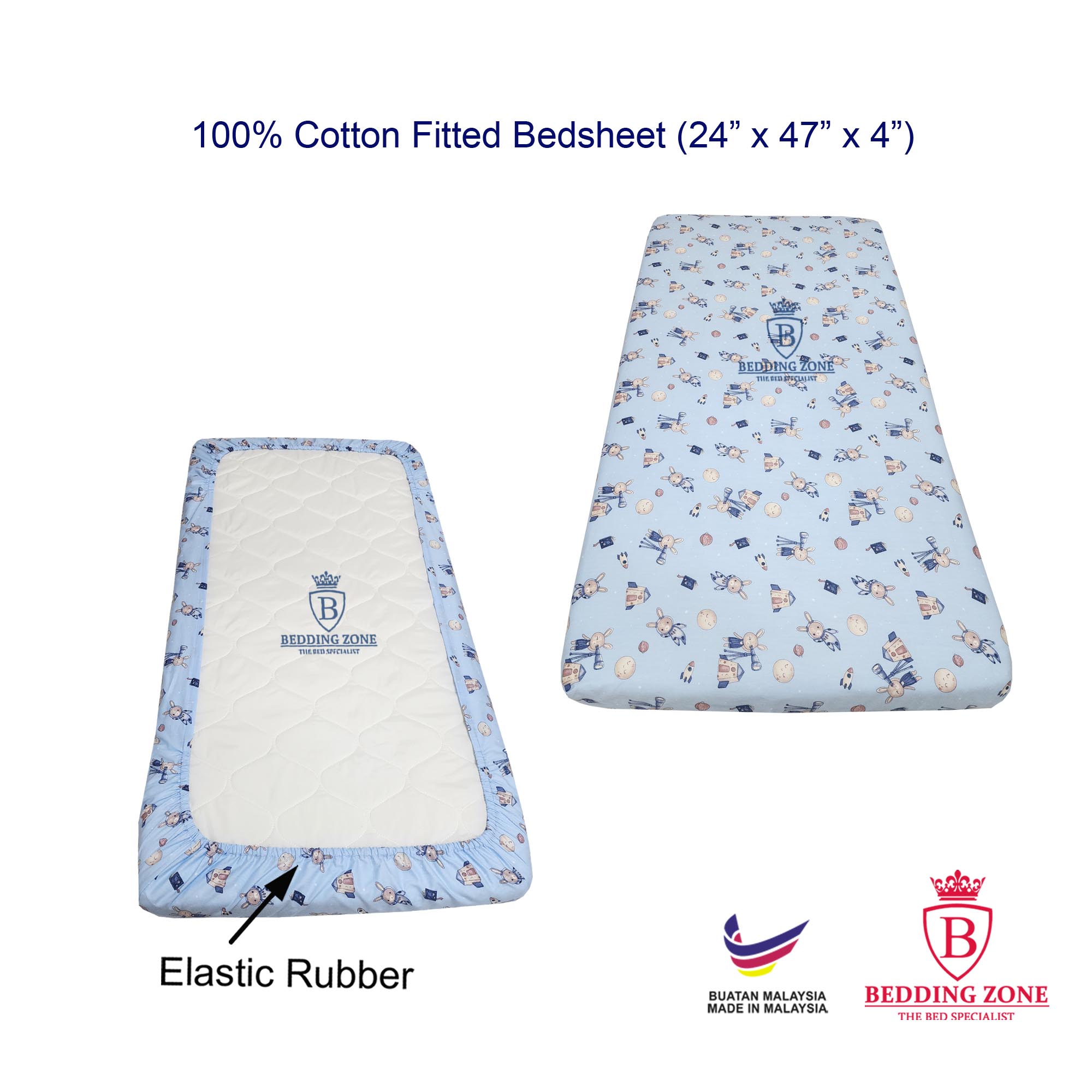 Children Mattress with PVC Cover (Size 60cm x 120cm x 9cm) Tilam PVC ...